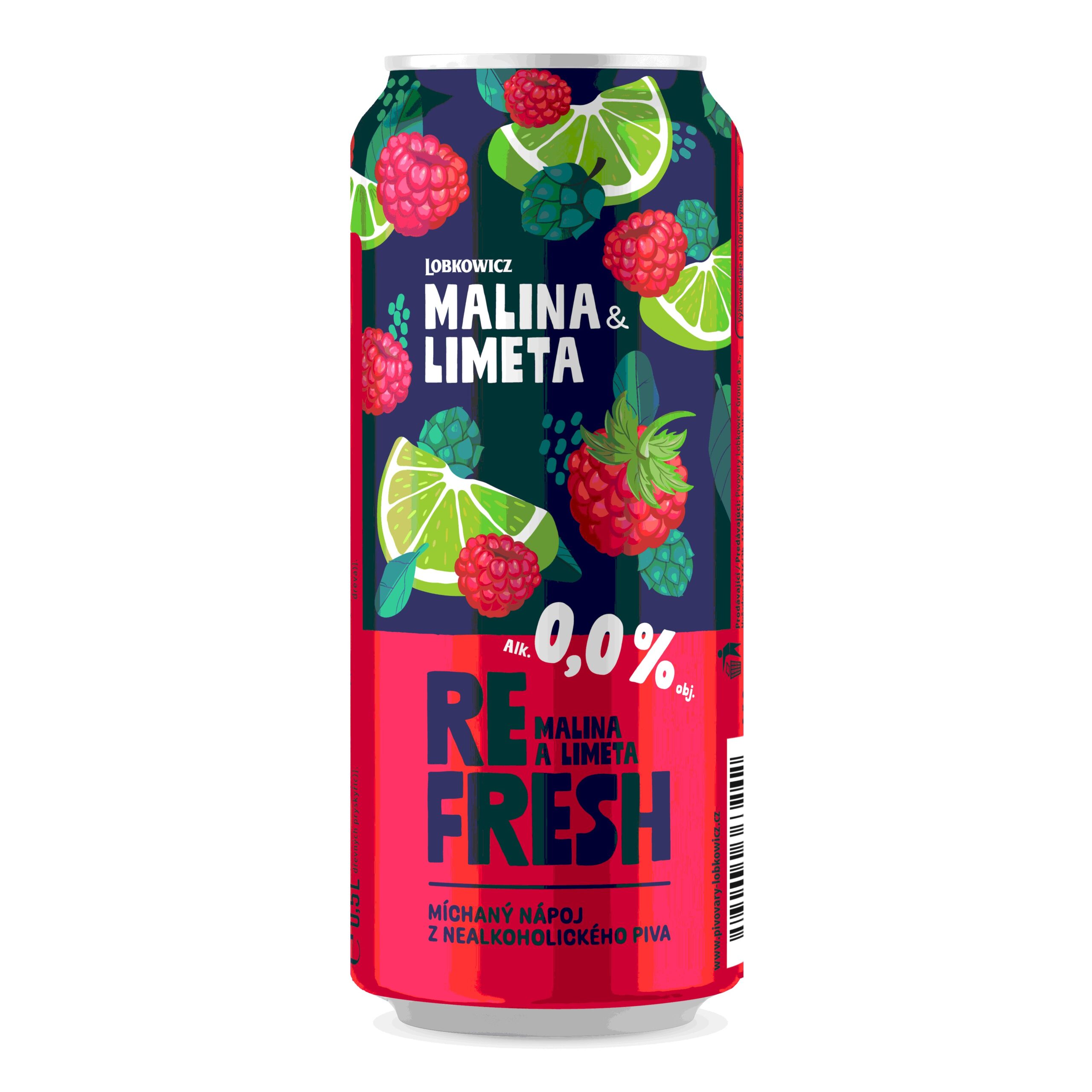Refresh Malina&Limeta 24 ks / 0,5l PLECH - Pivobod.cz